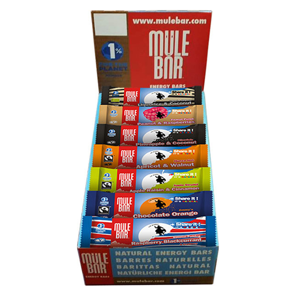 Mule Bar Energy Bar Assorted Flavours Box of 30 x 40g | Sigma Sports
