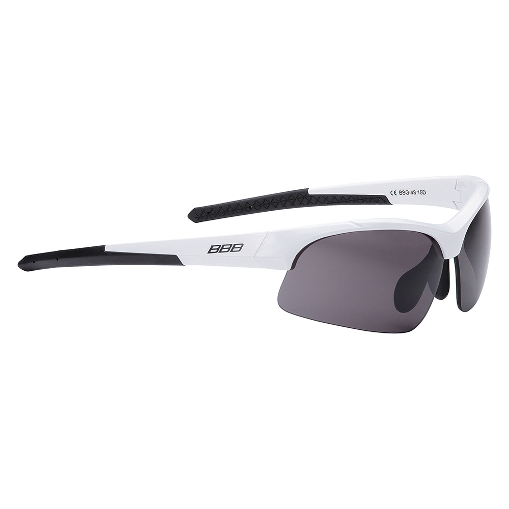 BBB Impress Small Fit White Sunglasses Smoke Lens | Sigma Sports