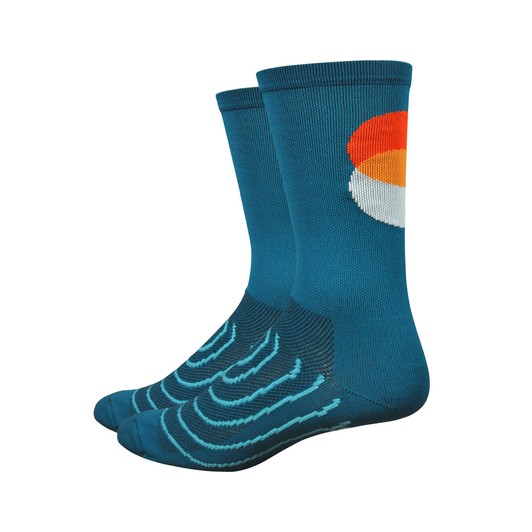 DeFeet Aireator Strawfoot Sunset 6 Socks | Sigma Sports