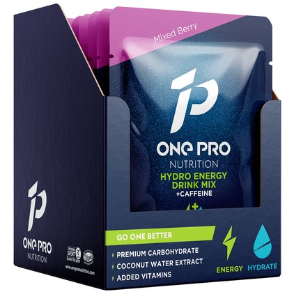 ONE PRO Nutrition Hydro Energy Drink Mix with Caffeine Box of 10 x 40g ...