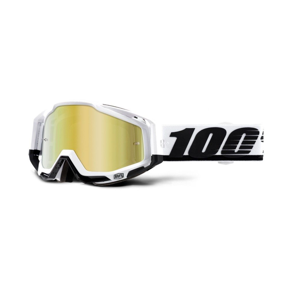 100% Racecraft Goggles with Gold Mirror Lens | Sigma Sports