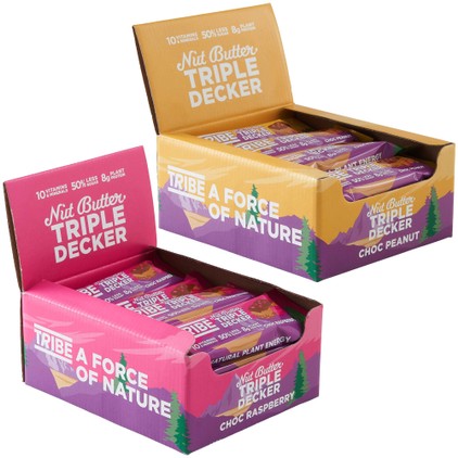 Tribe Triple Decker 2x Boxes of 12 Bars | Sigma Sports