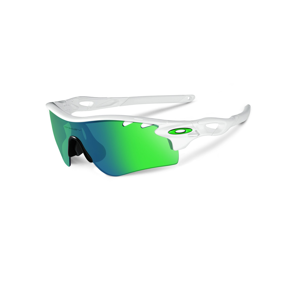Oakley Radarlock Path Glasses Polished White/Jade Irid&VR28 | Sigma Sports