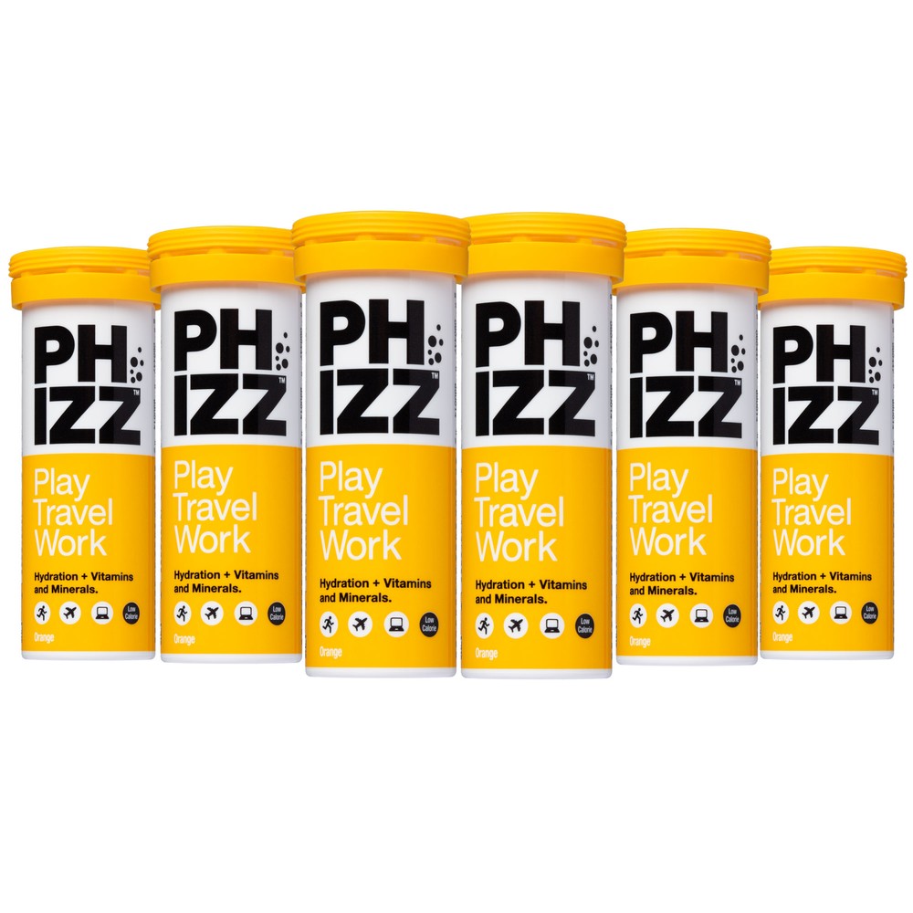 Phizz Multivitamin and Hydration Tablets (10 tabs) 6 Pack | Sigma Sports