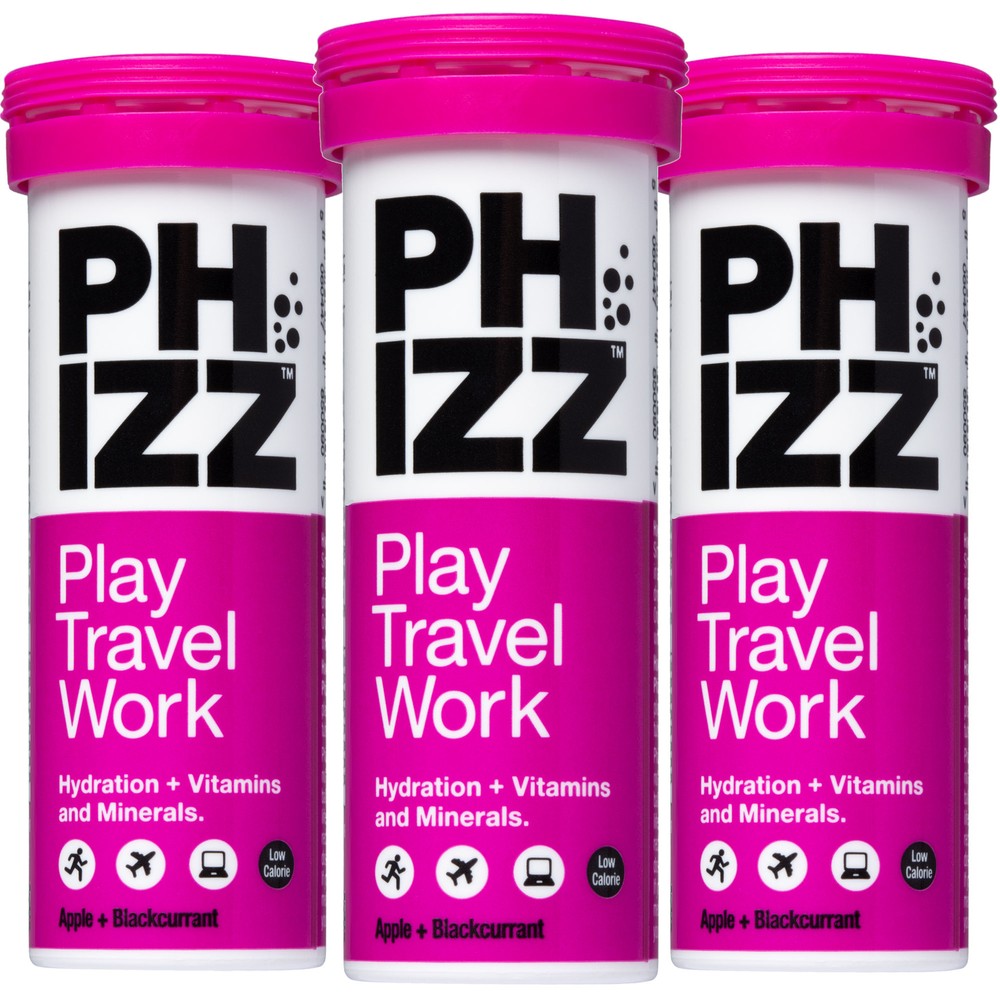 Phizz Multivitamin and Hydration Tablets (10 tabs) 3 Pack | Sigma Sports
