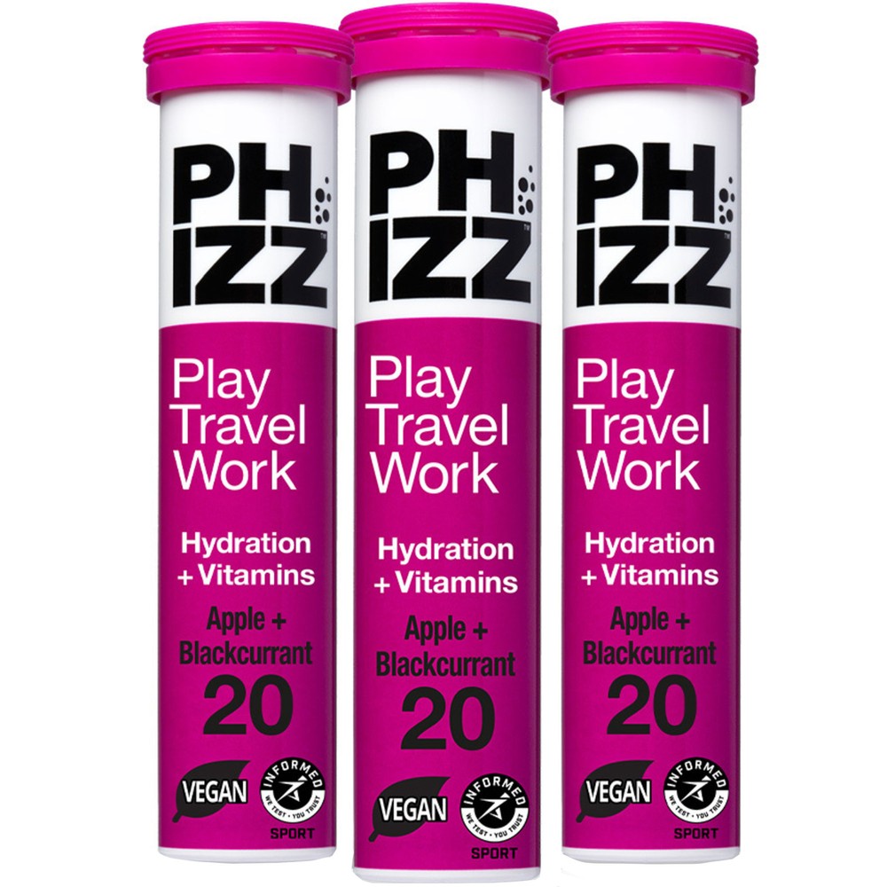 Phizz Electrolyte and Multivitamin Hydration Tablets (20 Tabs) 3 Pack ...