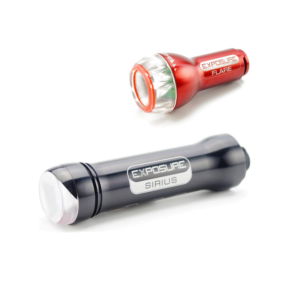 Exposure Lights Sirius Mk2 Front Light with Flare Mk2 Rear Light 2014 ...