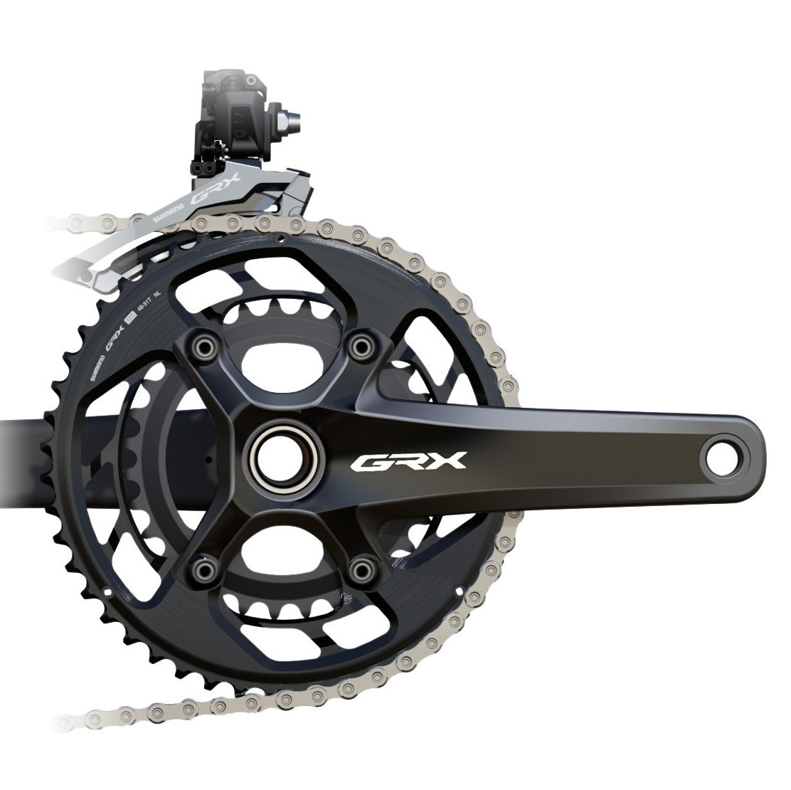 Shimano GRX 820 12-Speed Double Chainset | Sigma Sports