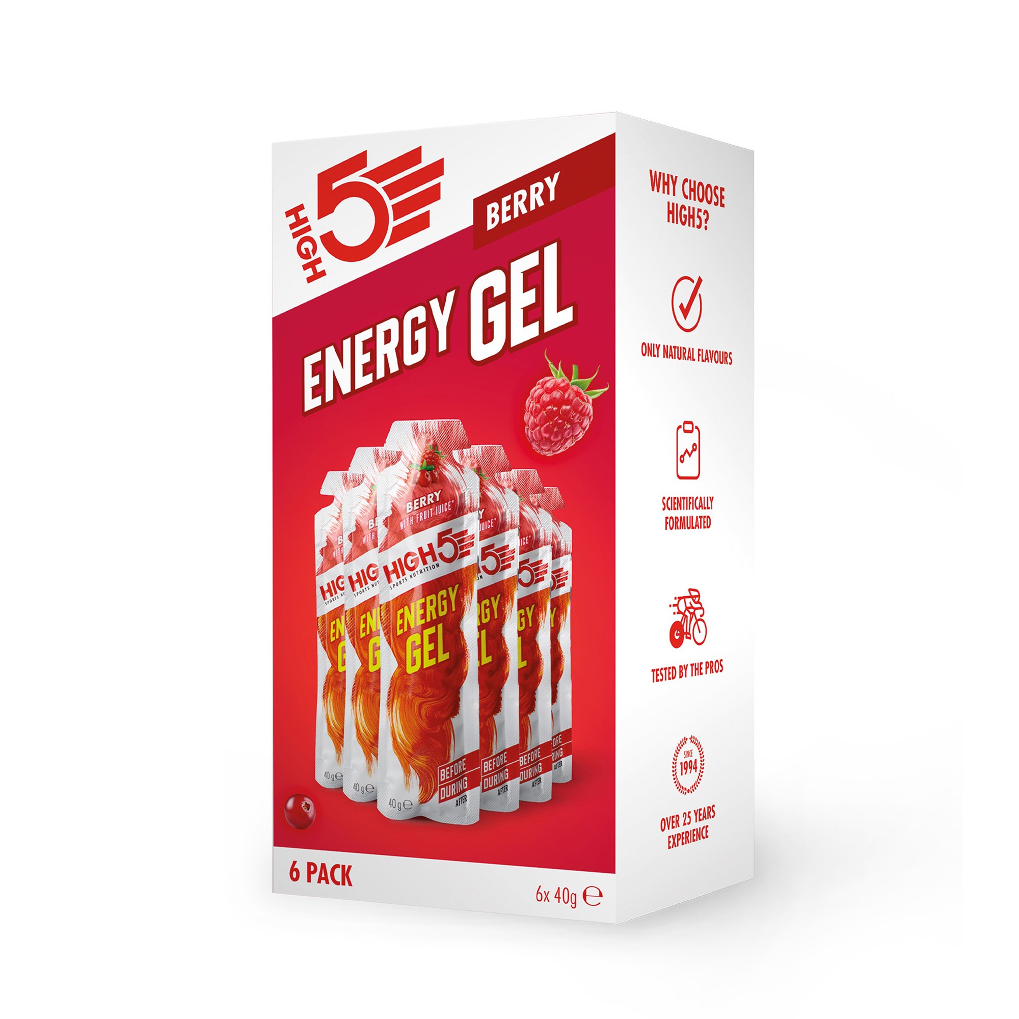 High5 Energy Gels Box of 6 x40g | Sigma Sports
