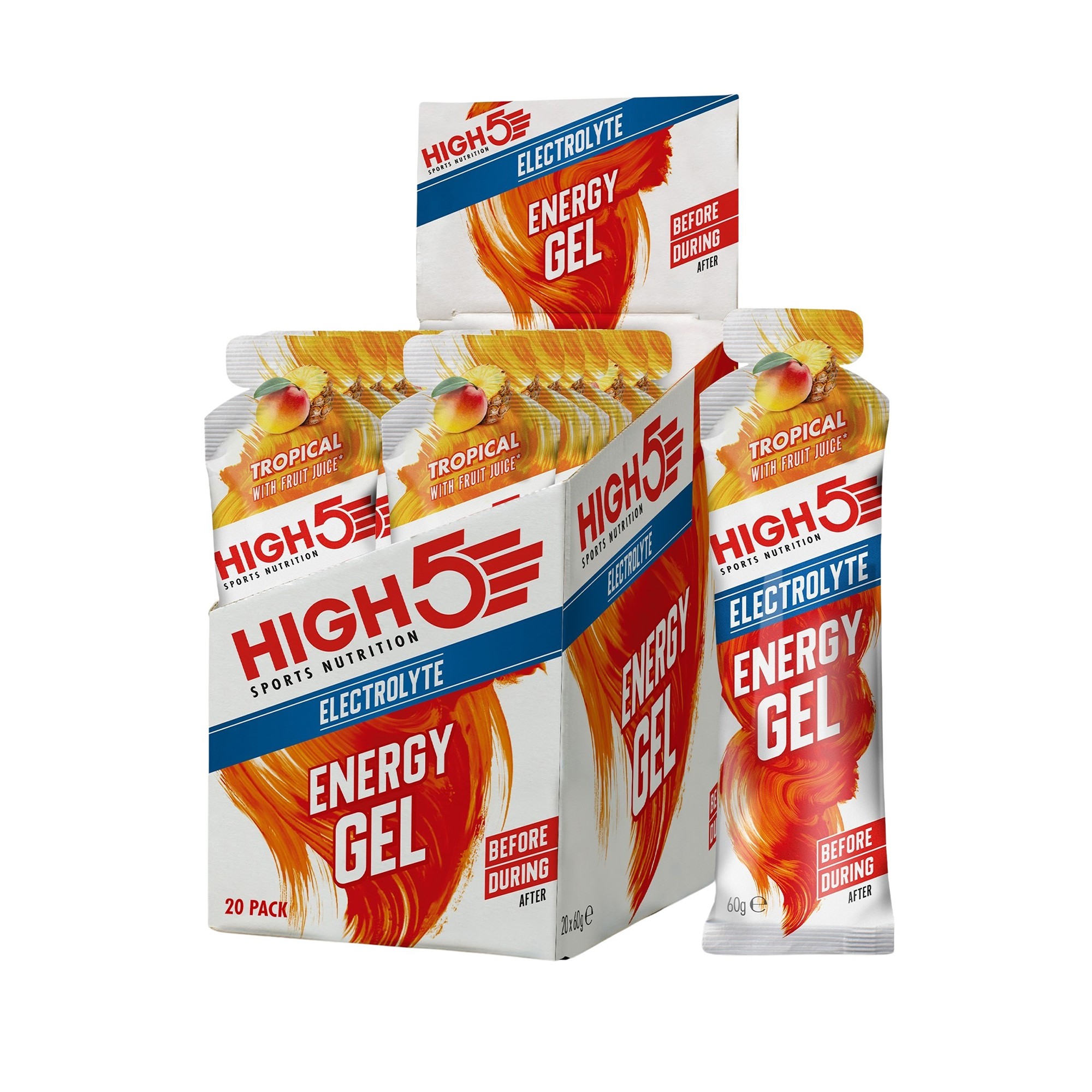 High5 Energy Gels Electrolyte Box of 20 x60g | Sigma Sports