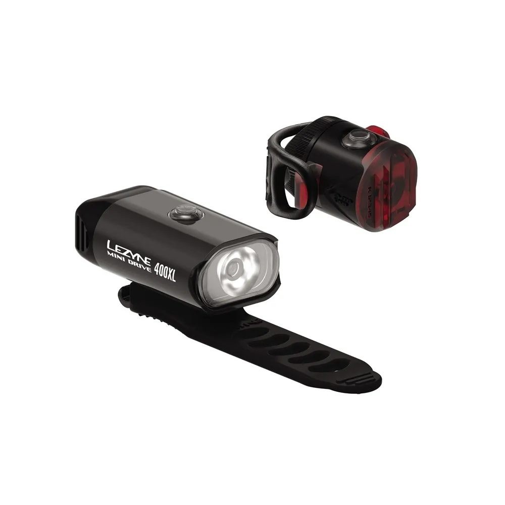 Lezyne Mini Drive 400XL & Femto USB Drive Light Set | Sigma Sports