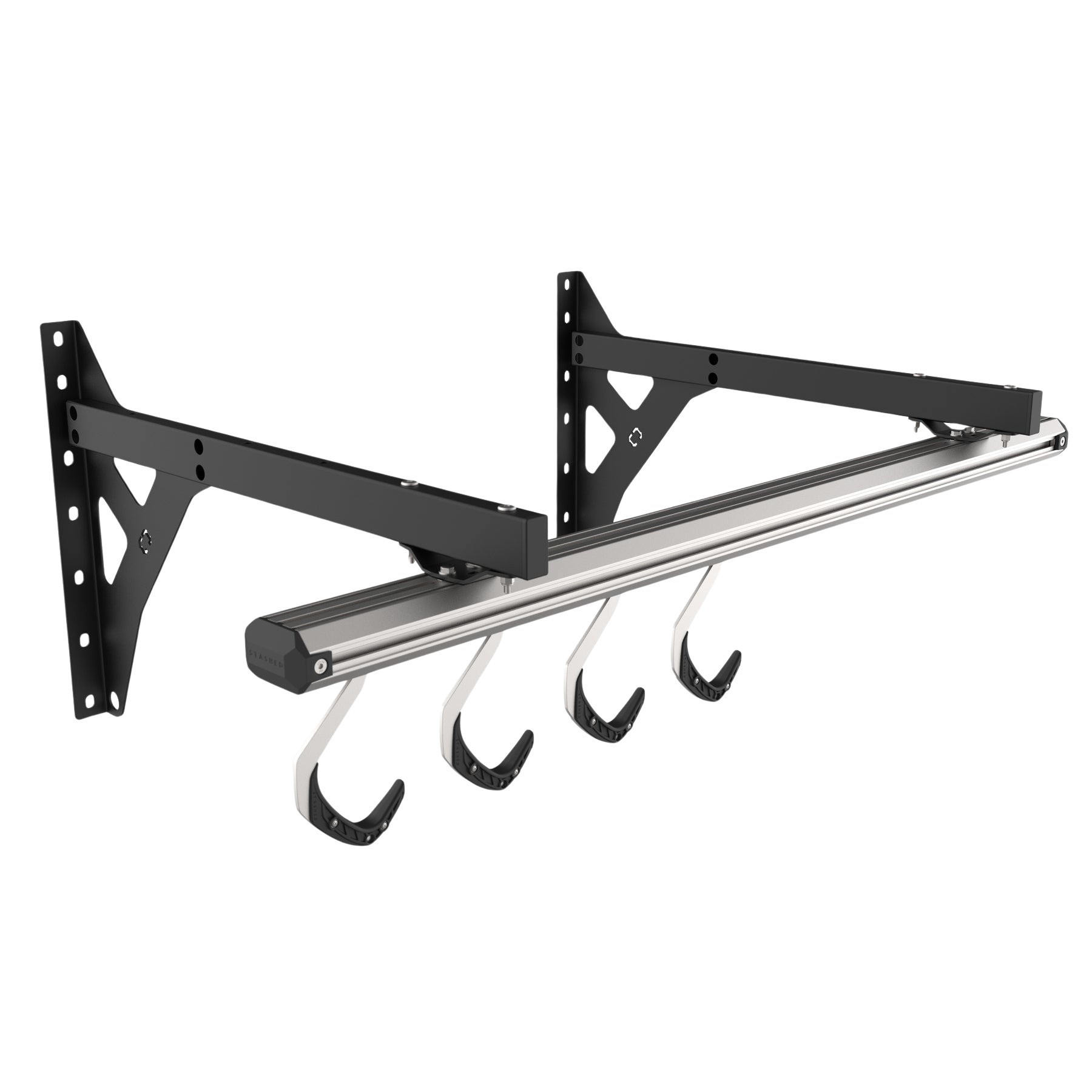 Stashed SpaceRail Bike Storage System - Wall - 4 Hooks | Sigma Sports