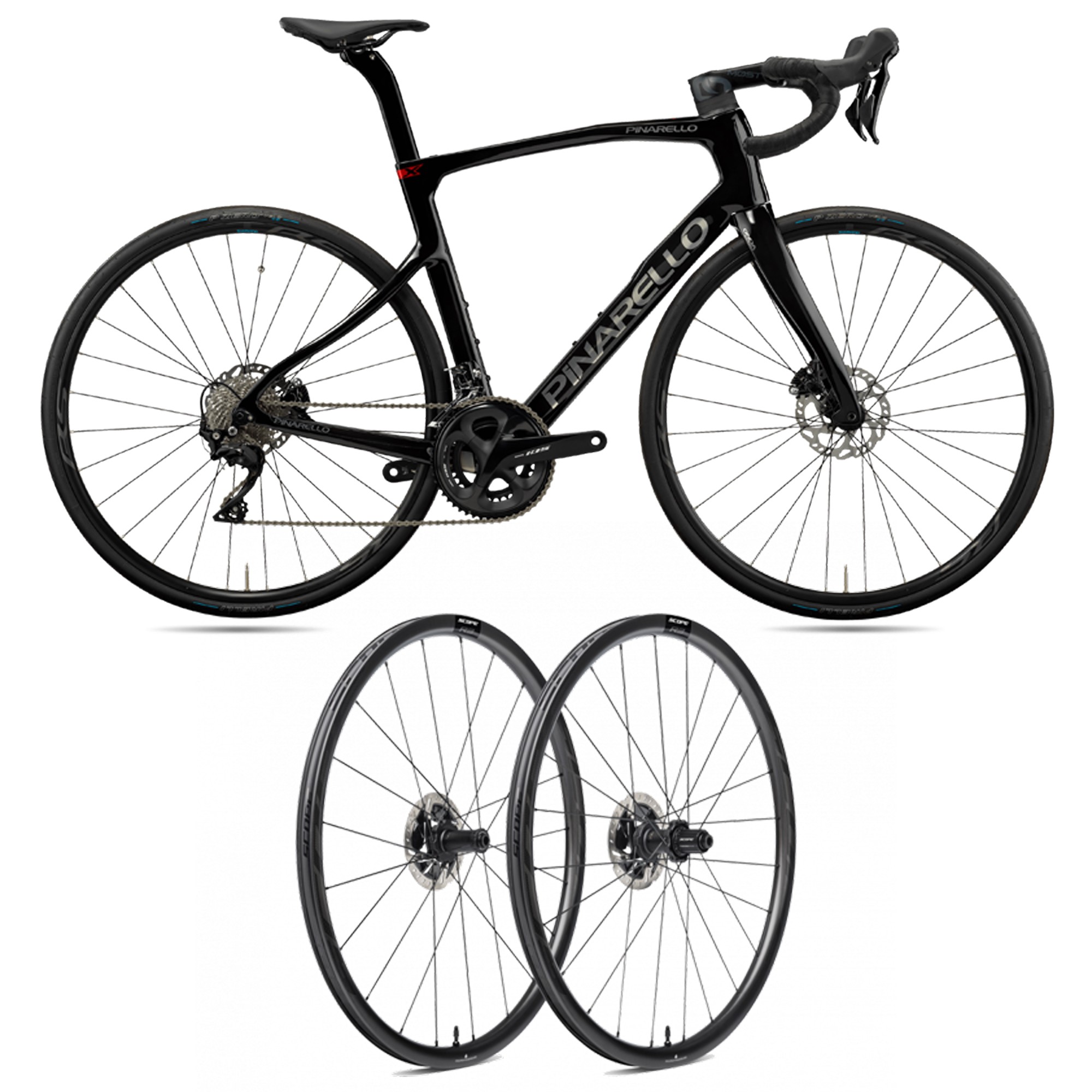 Pinarello X1 105 Disc Road Bike & Scope R3 Carbon Wheelset Bundle ...