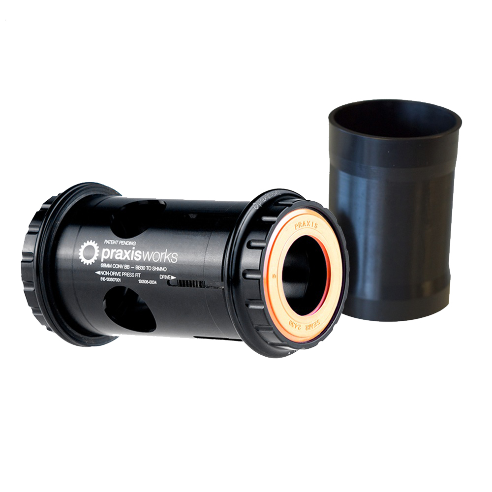 Praxis Works 68mm Shimano 24mm Converter - BB30/PF30 Ceramic Bracket | Sigma Sports